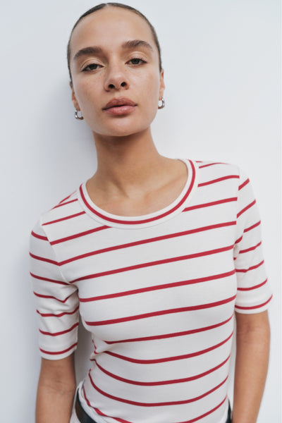 Premium Womens Pima Cotton Ribbed T-Shirt - The Exec - AYR