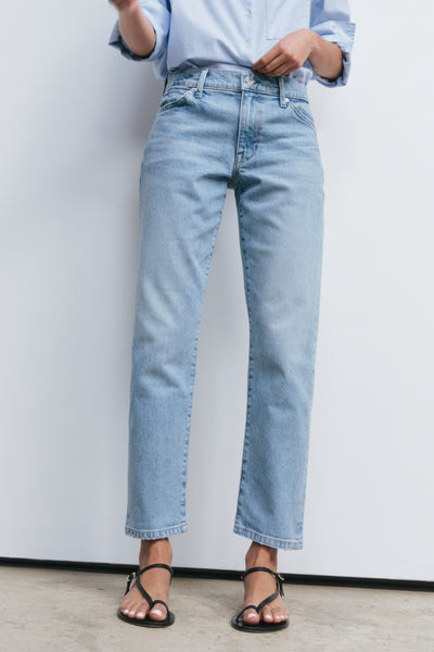Premium Women's Mid Rise Barrel Leg Denim - The Stance - AYR